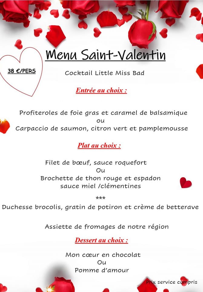 Diners de Saint-Valentin | Épinal Tourisme